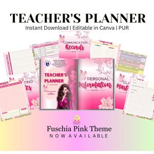 Teacher's Planner Mega Bundle 9-in-1, Canva Editable With MRR - Etsy