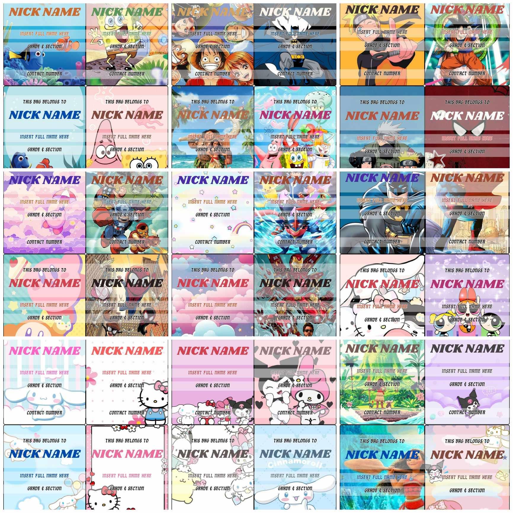 Back-to-school Printables Kit, Notebook Covers, Notepads, Name Tags ...