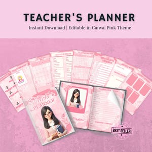 Teacher's Planner Mega Bundle 9-in-1, Canva Editable With MRR - Etsy