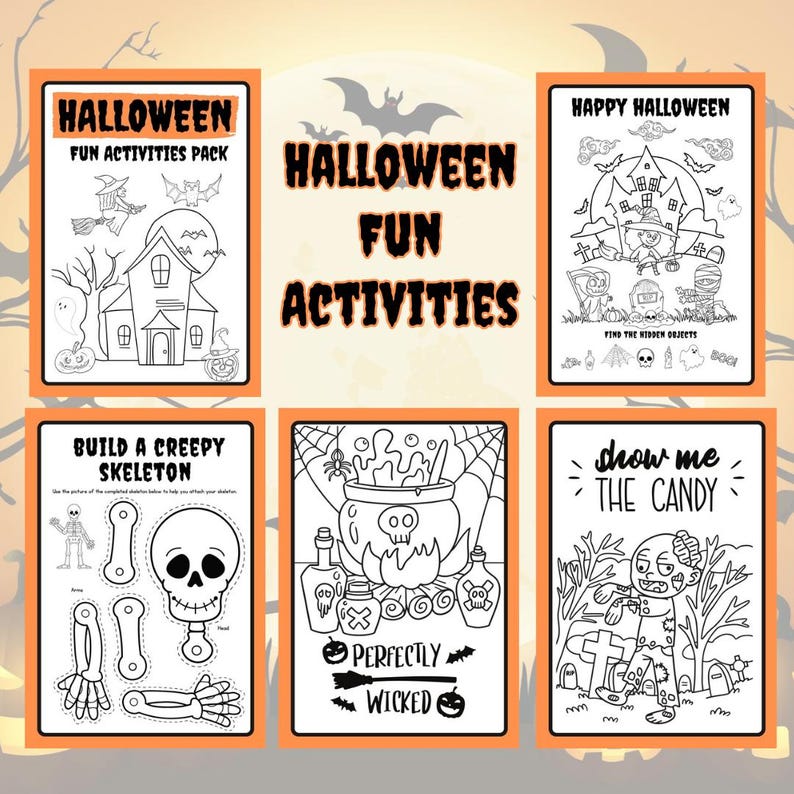 Halloween Templates Bundle - Etsy