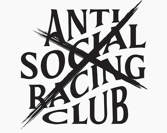 DIGITAL DOWNLOAD SVG F1 Anti Social Racing Club Tshirt Design for ...