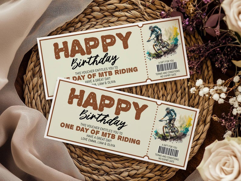 Editable Happy Birthday MTB Gift Certificate Template Printable ...