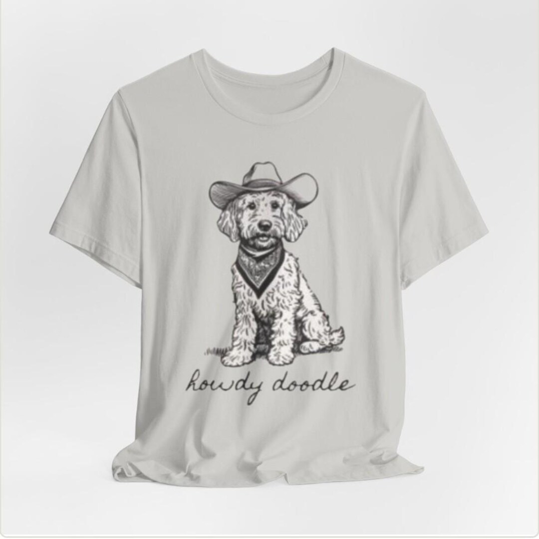 Labradoodle Tee,howdy Doodle Dog Cowboy Tee | T-shirt - Etsy