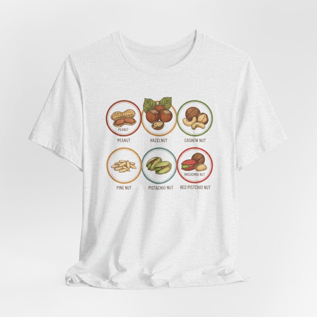 Tree Nut Food Icons T-shirt | Funny Tree Nut Shirt, Best in Show Tee ...