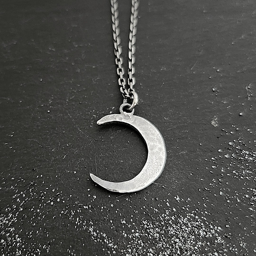 TINY MOON Necklace - Etsy