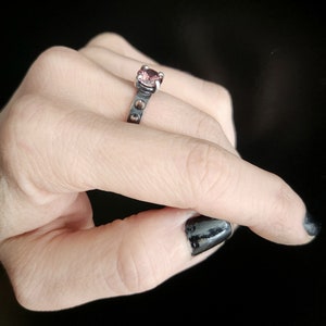 HURT Ring With Pink Cz - Etsy