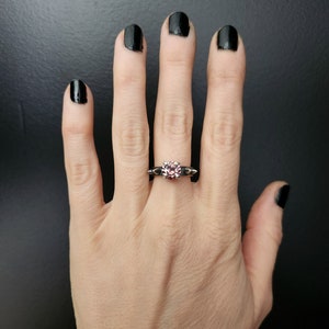 HURT Ring With Pink Cz - Etsy