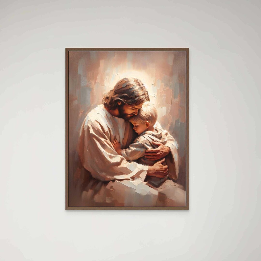 Sacred Bond, Christian Painting, Jesus With Boy, Jesus Prints, LDS ...