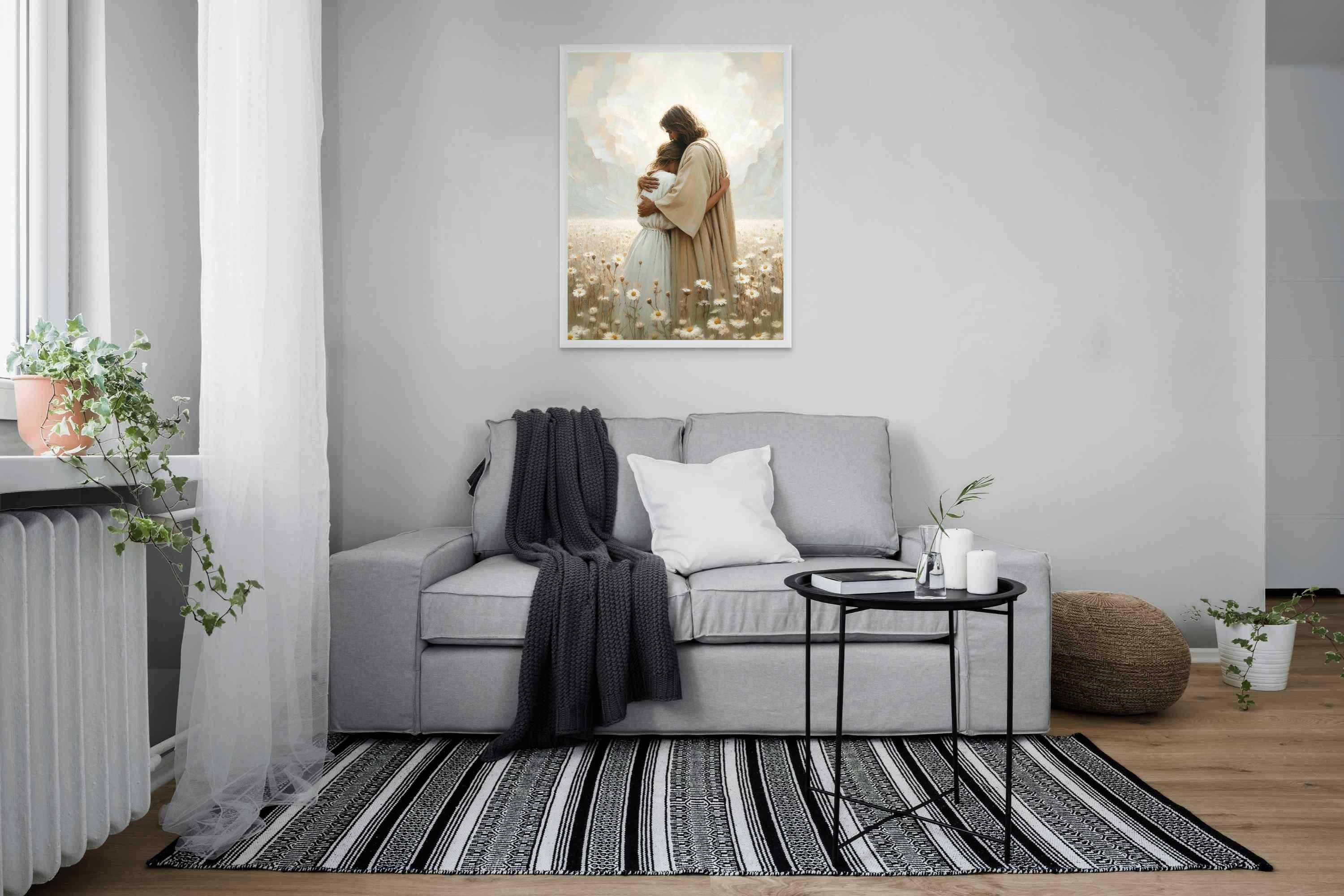 He Loves You, Christian Painting, Jesus Hugging Girl, Picture of Jesus ...