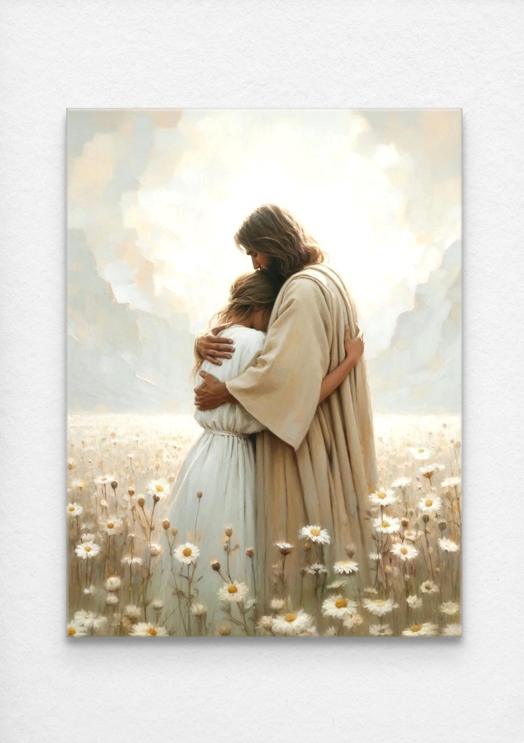 He Loves You, Christian Painting, Jesus Hugging Girl, Picture of Jesus ...