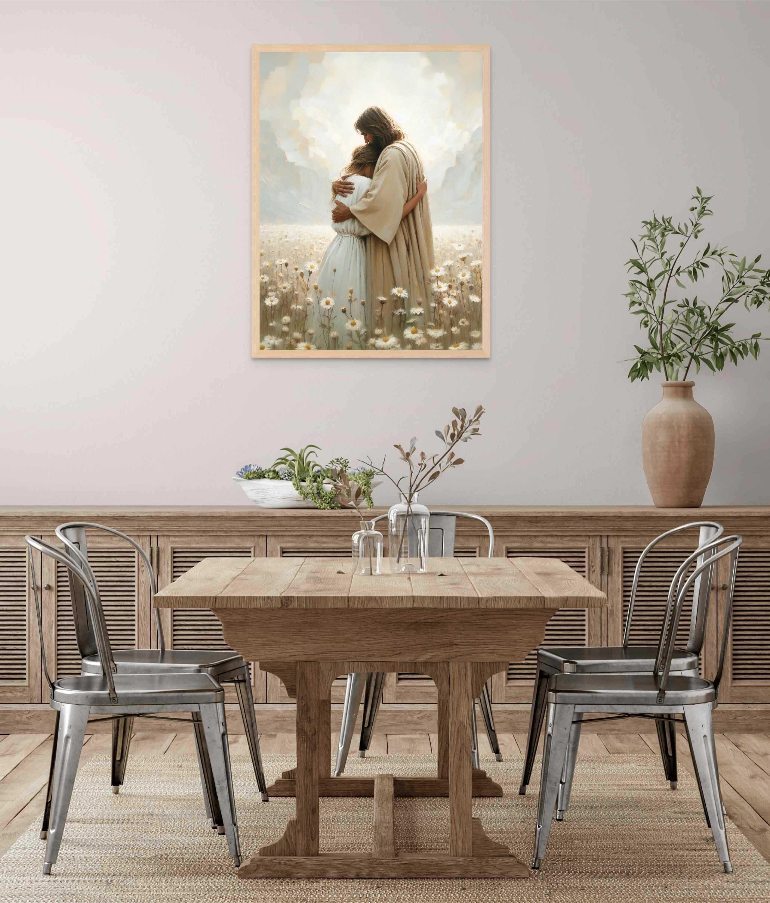 He Loves You, Christian Painting, Jesus Hugging Girl, Picture of Jesus ...