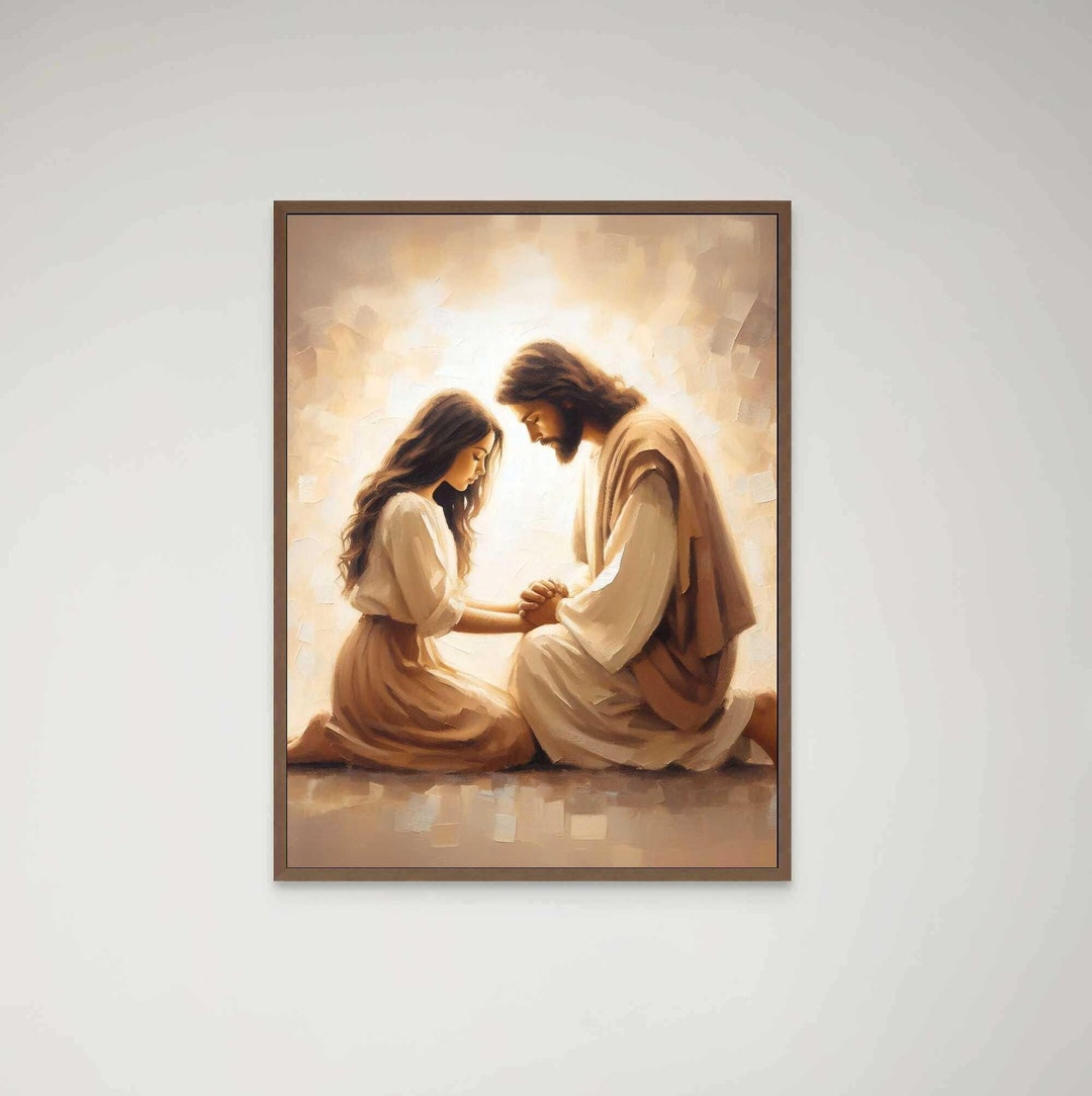 Comfort in Him Art, Christian Art, Picture of Jesus, Jesus Wall Art ...
