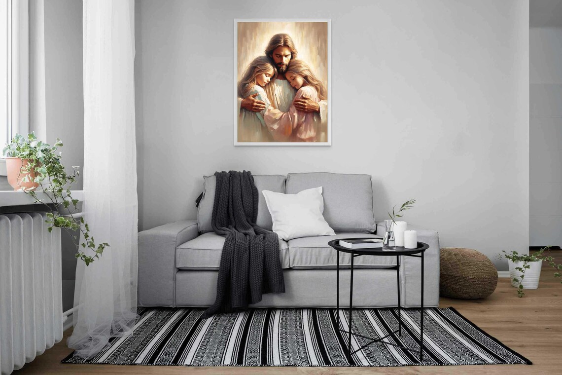 Safe With Christ | Instant Download | Christian Nursery Art | Jesus ...