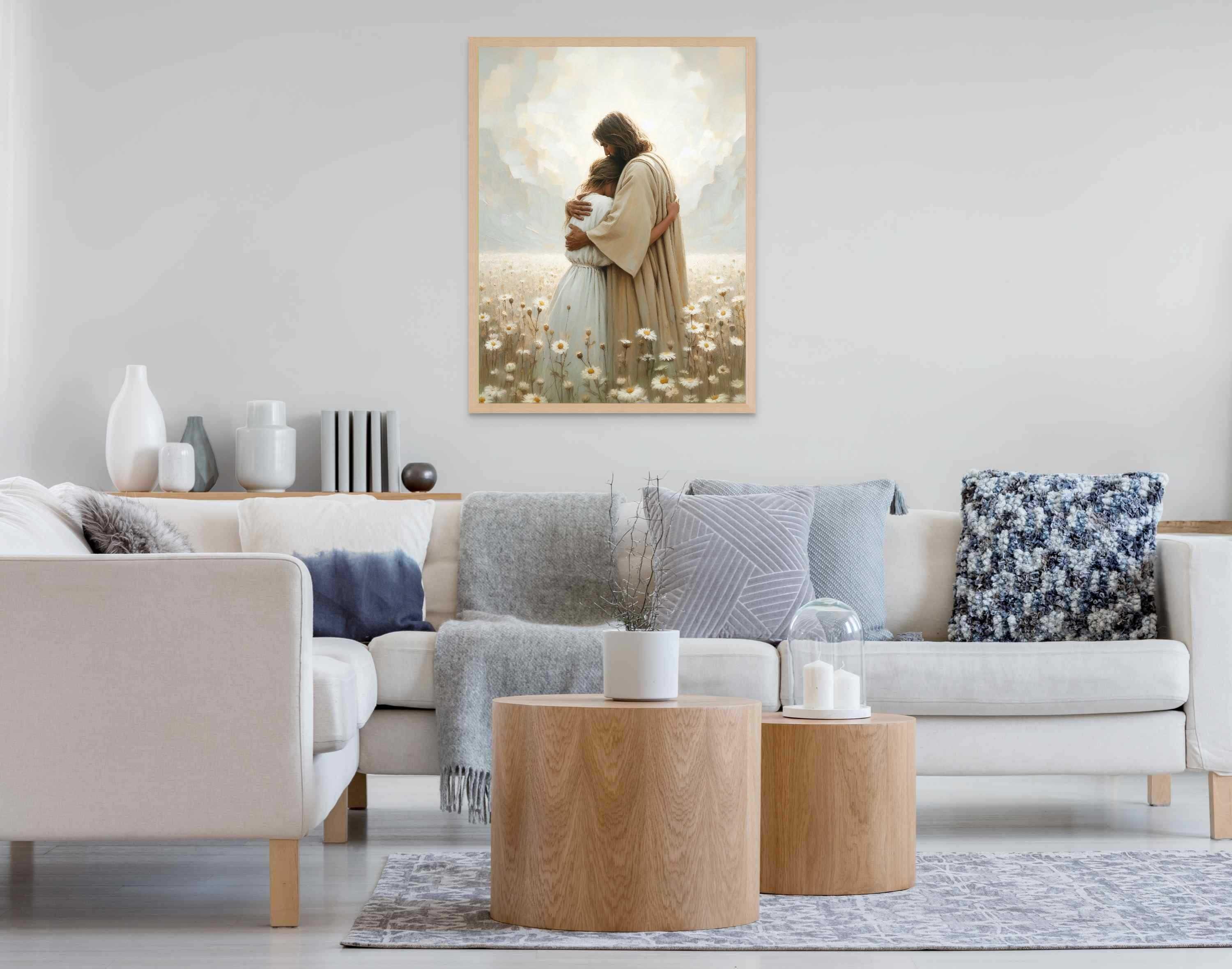 He Loves You, Christian Painting, Jesus Hugging Girl, Picture of Jesus ...