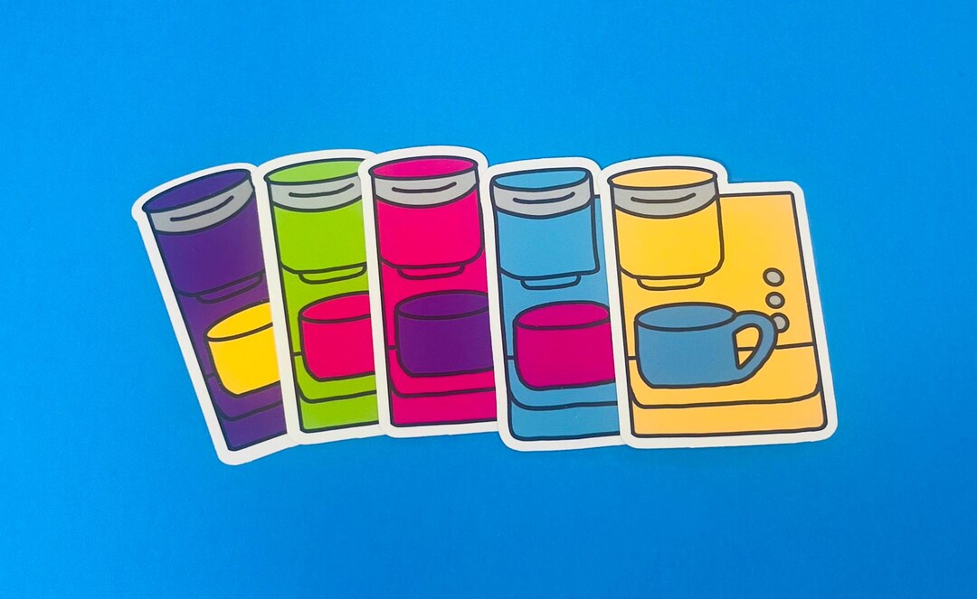 Coffee Maker Sticker Keurig Sticker Coffee Sticker Teacher Sicker - Etsy