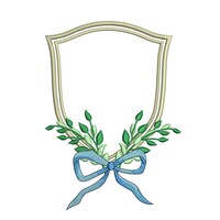 Vintage Wedding Monogram Crest: Floral Frame (digital Download) - Etsy