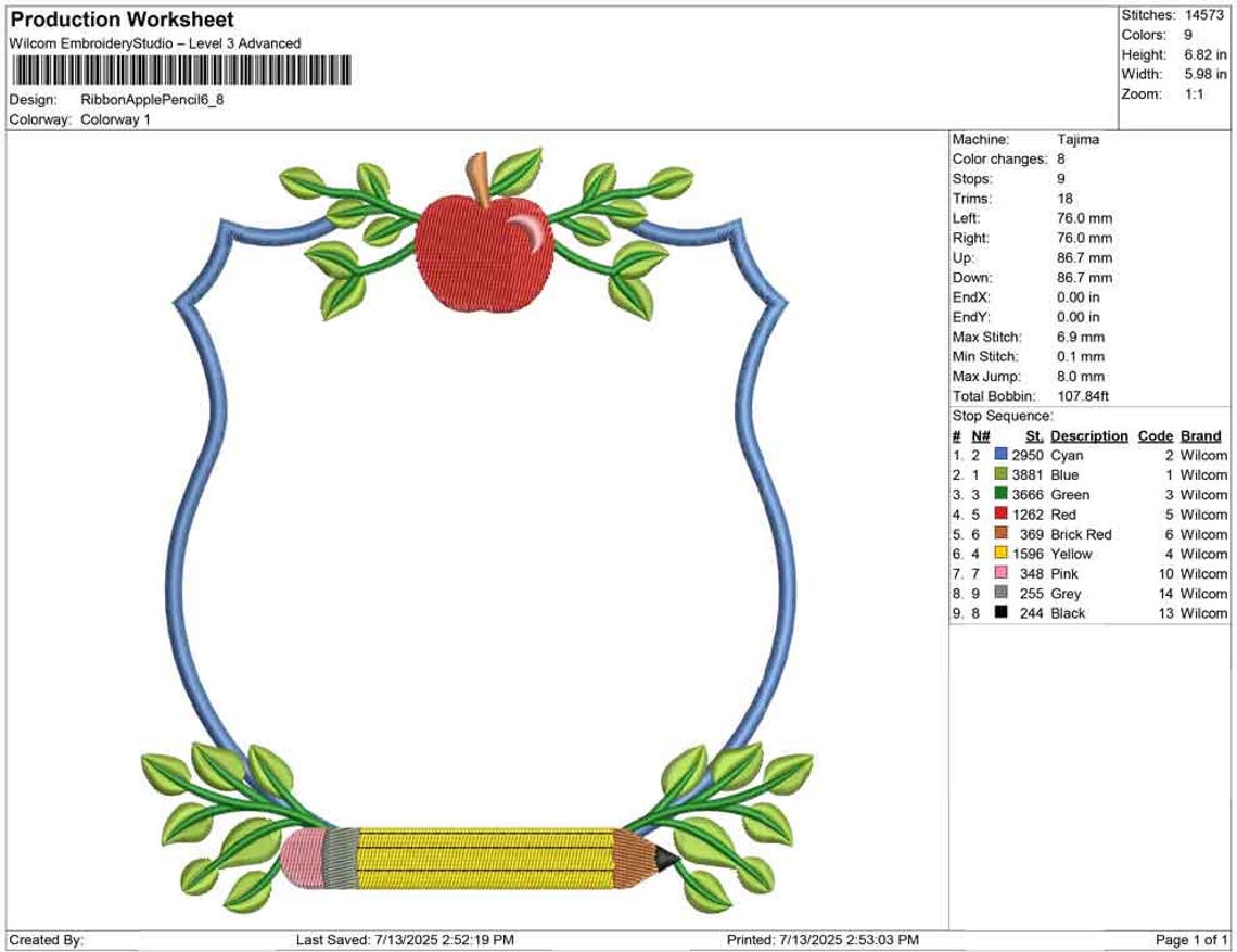 School Graduation Crest Frame Embroidery Design Monogram Banner PES ...