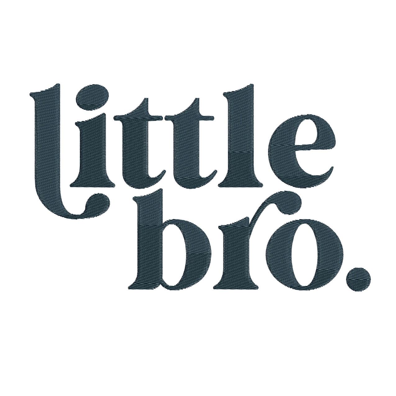 Little Bro Embroidery Design: Sibling Gift (digital Download) - Etsy