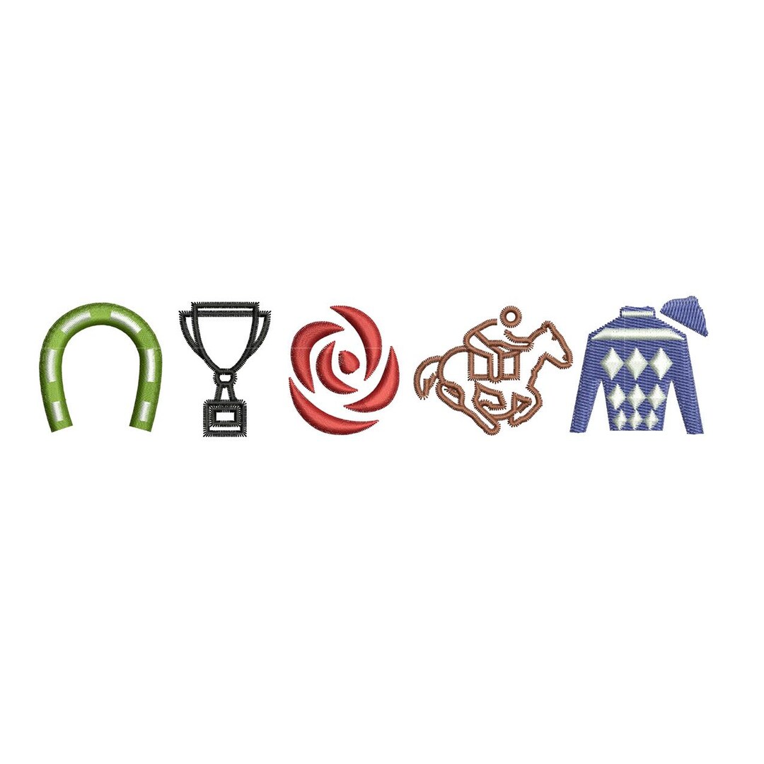 Kentucky Derby Embroidery Design for Kentucky Derby Horse Icon Machine ...