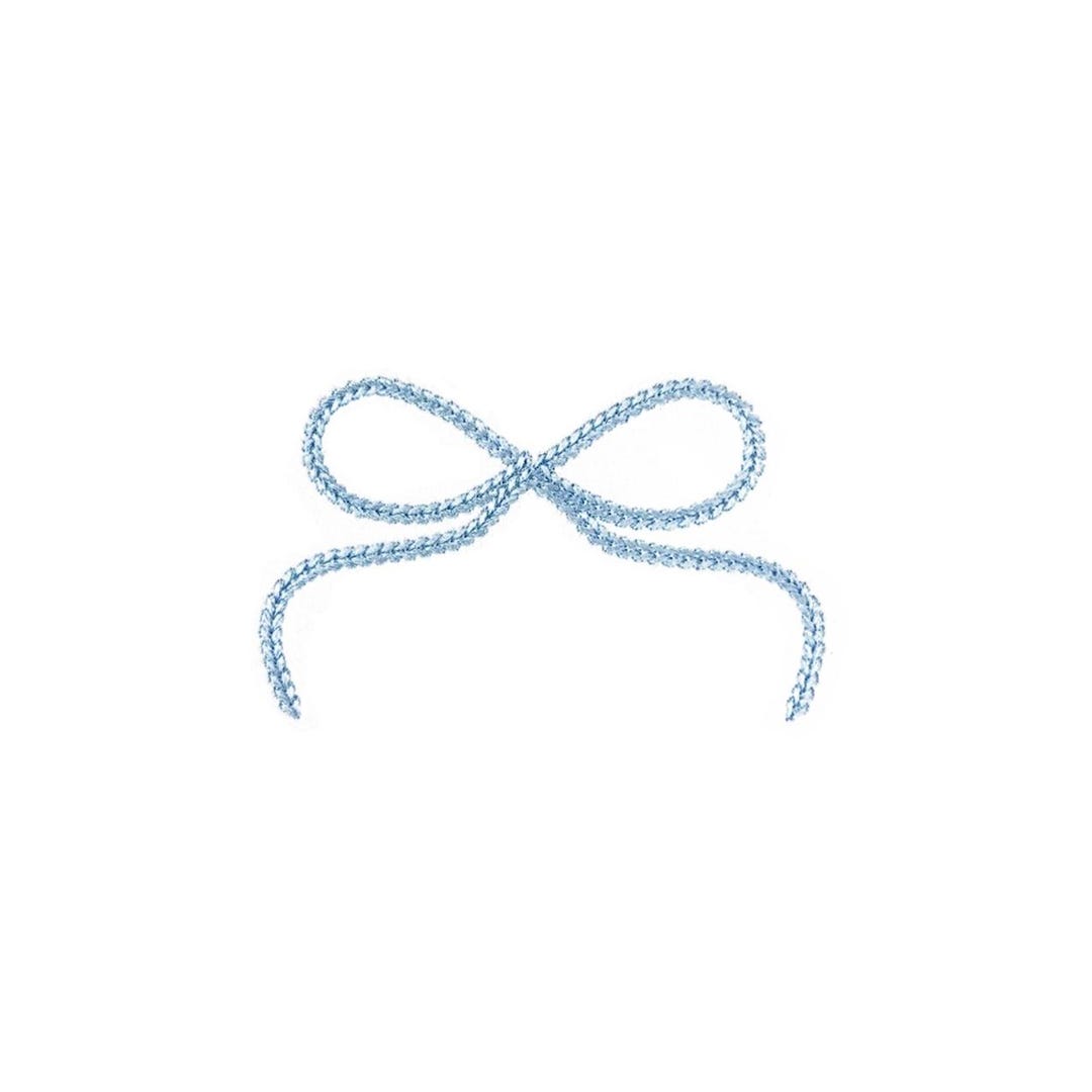 Chain Stitch Bow Embroidery Design: Ribbon Machine File (DST, PES, EXP ...