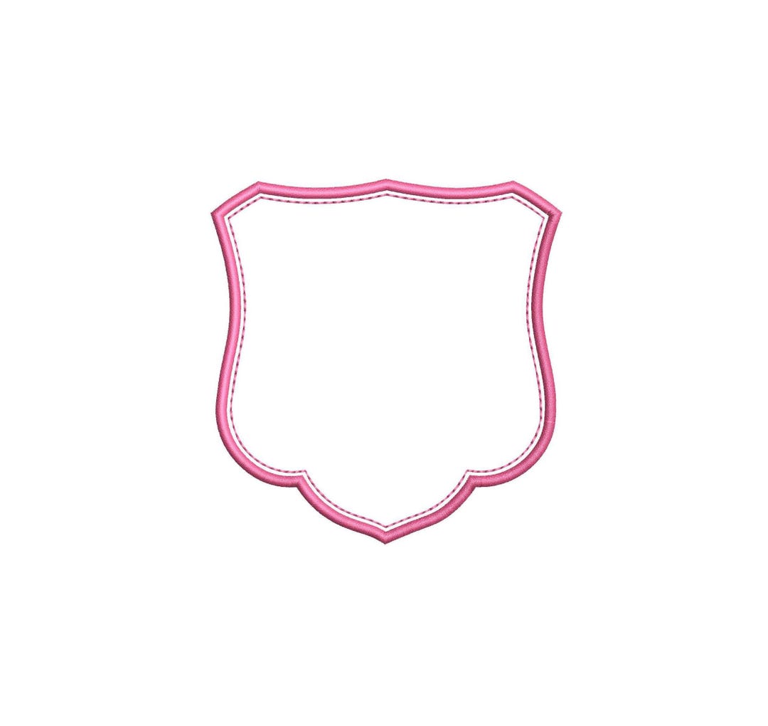 Elegant Banner Crest Embroidery Design for Plain Frame Embroidery File ...