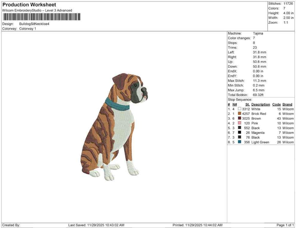 Brindle Boxer Embroidery Designs: Dog Embroidery File Cute Puppy With ...