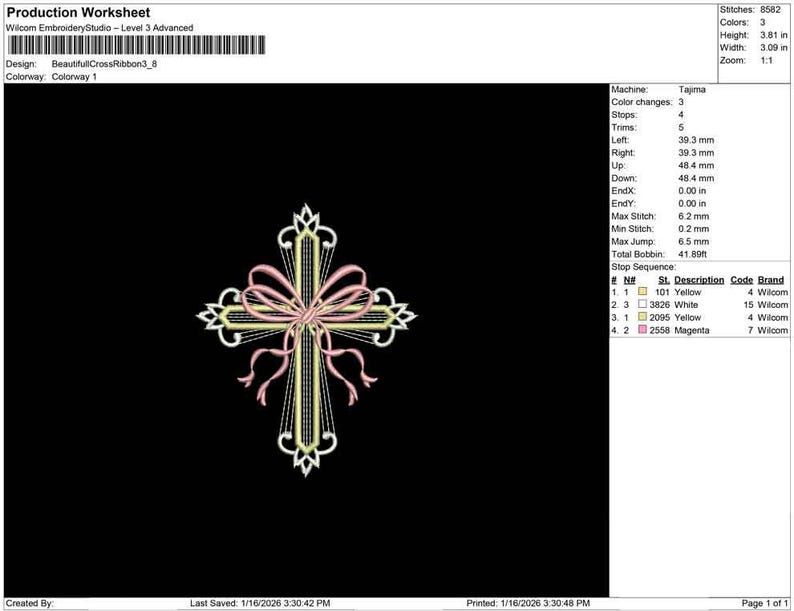 Easter Embroidery Designs: Coquette Cross Embroidery Machine File of ...