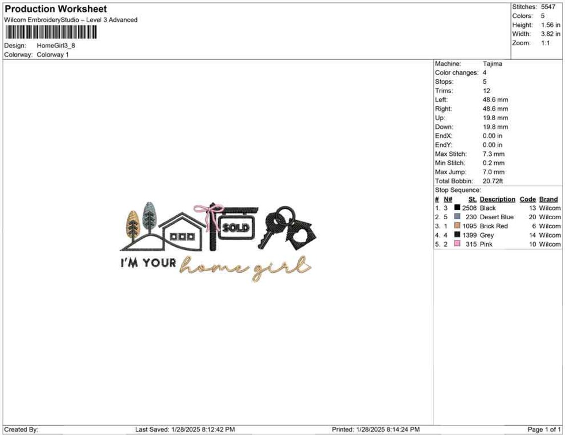 Realtor Embroidery Designs: Home Girl Real Estate Embroidery Machine ...
