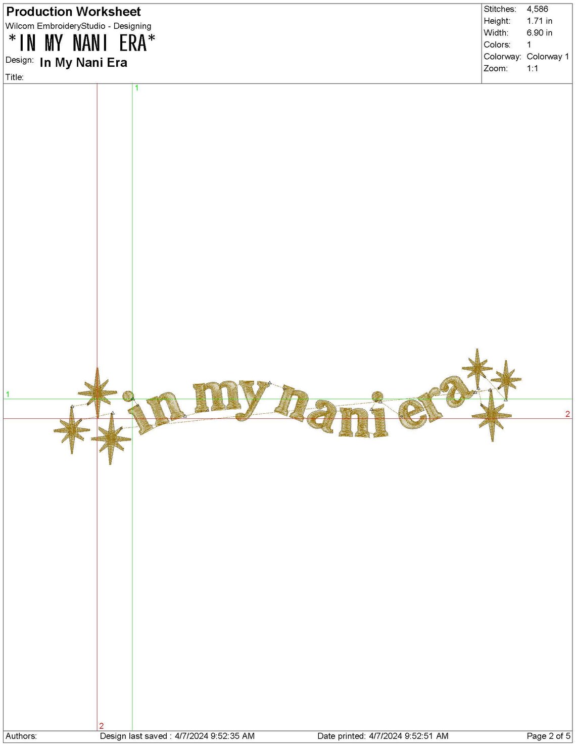 In My Nani Era Embroidery Design: Grandmother Gift (PES, DST) (digital ...