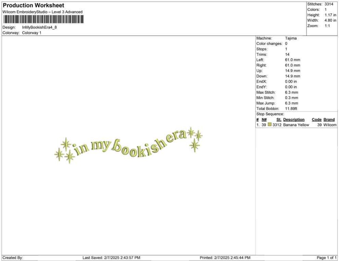 In My Bookish Era Embroidery Design: Reader Machine File (4 Sizes) - Etsy
