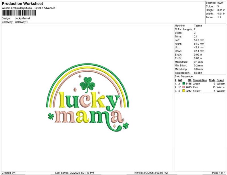 St. Patrick's Embroidery Designs: Mom Lucky Charm Machine Embroidery ...