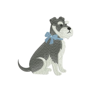 Schnauzer Embroidery Designs: Miniature Schnauzer Machine Embroidery ...