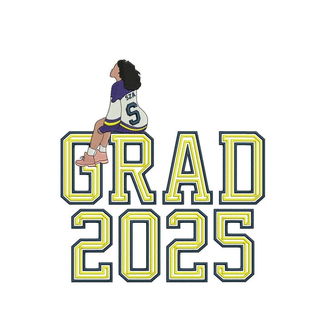 Graduation 2025 Embroidery Design New Graduate PES Student Graduation ...