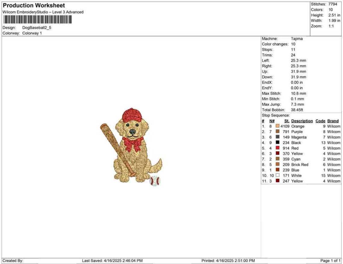 Baseball Golden Retriever Embroidery Design: Puppy With Bat (digital ...