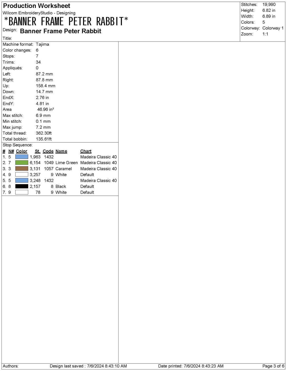 Banner Frame Peter Rabbit Winnie Embroidery DIGITAL PRODUCT Bmp Dgt Dst ...