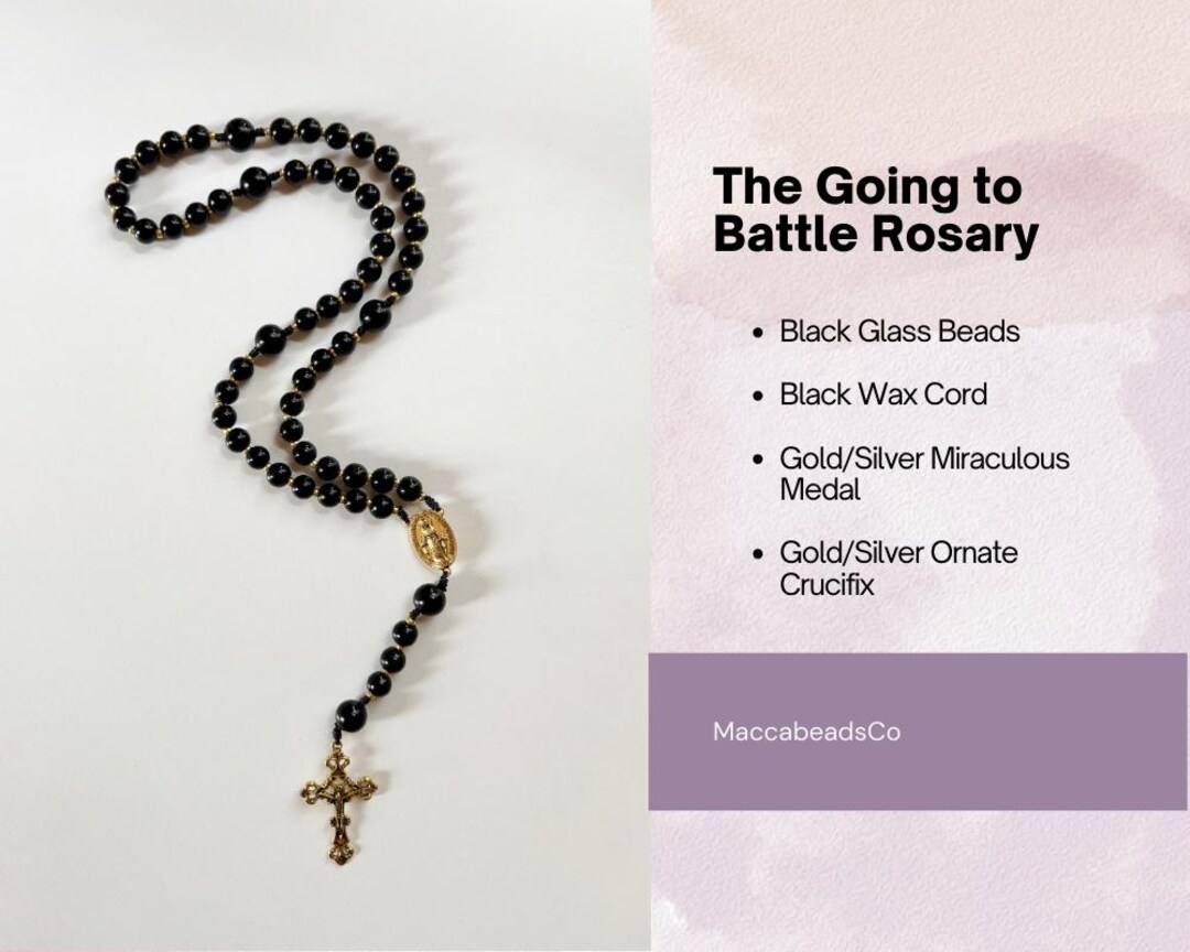 The Going to Battle Rosary - Etsy