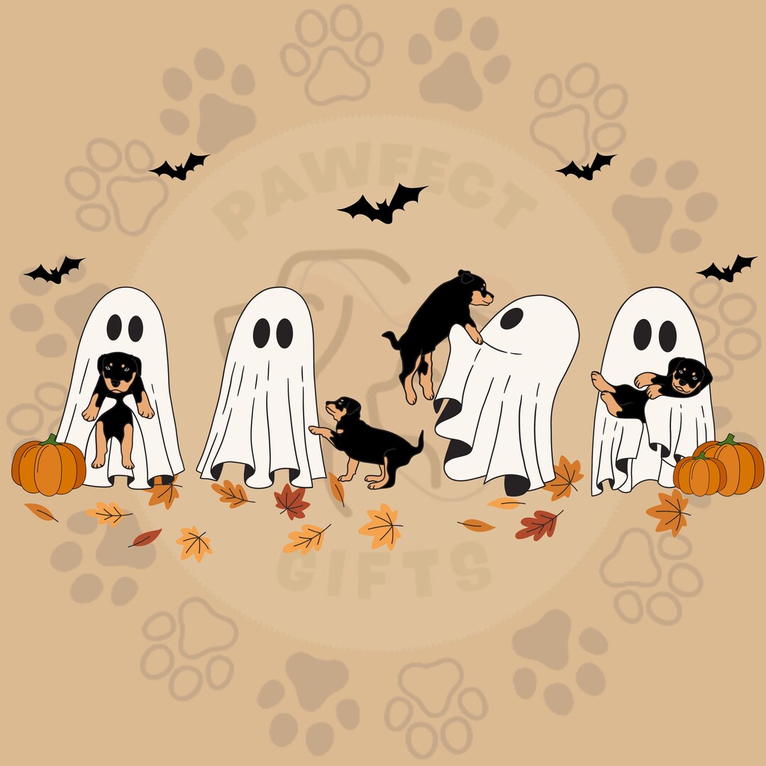 Digital Ghost Dog Png, Halloween Dog Png, Digital Halloween Png, Cute ...