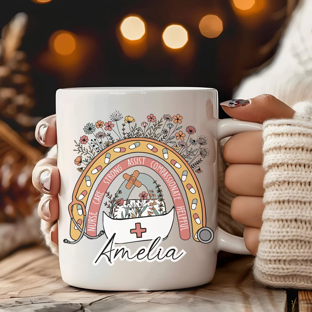 Personalized Nurse Mug, Custom Nurse Coffee Mug, Custom Nurse Gift ...