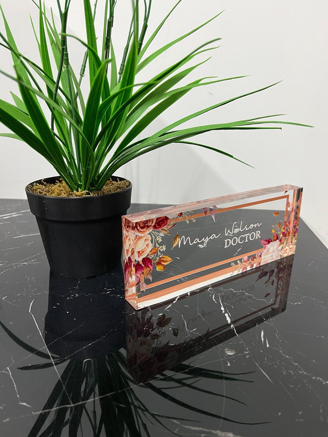 Custom Acrylic Name Plate, Office Name Plate, Personalized Name Plate ...