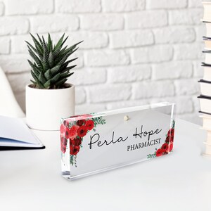 Custom Acrylic Name Plate, Office Name Plate, Personalized Name Plate ...