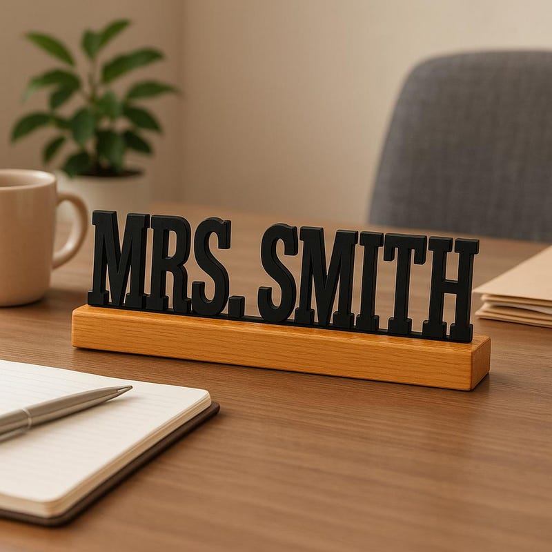 Wooden Name Plates - Etsy