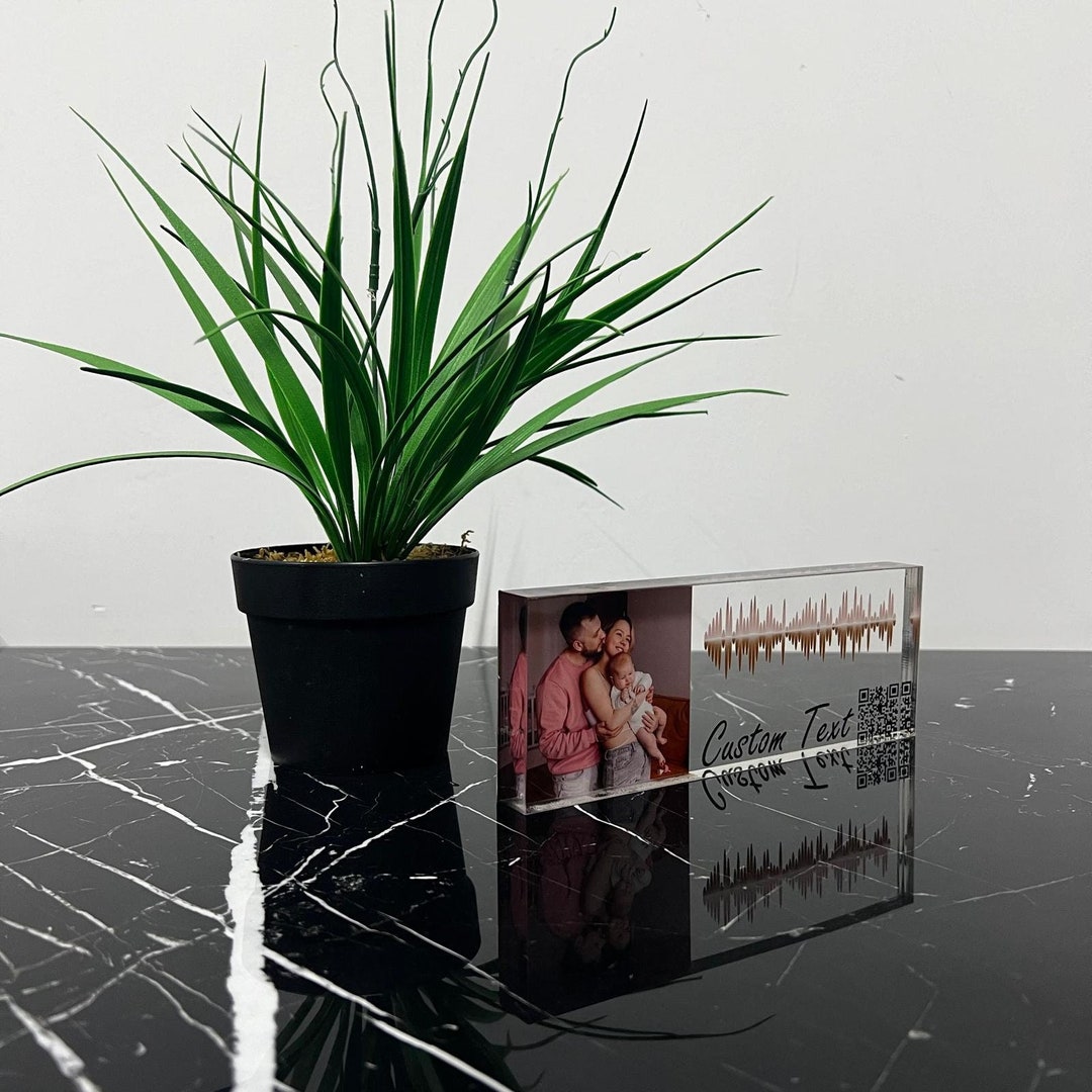 Soundwave Art QR Code | Song Plaque CUSTOM | Sound Wave With QR Code ...