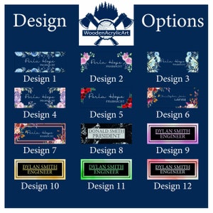 Custom Engraved Desk Sign, Plaque, Office, Flower Office Sign ...