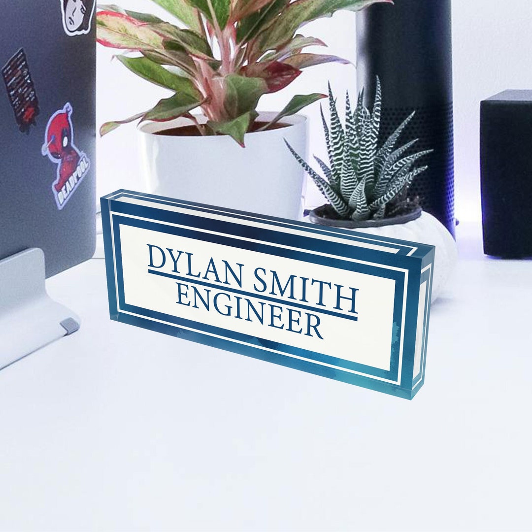Graduation Gift Name Plate, Custom Engraved Office Sign, Name Plate for ...