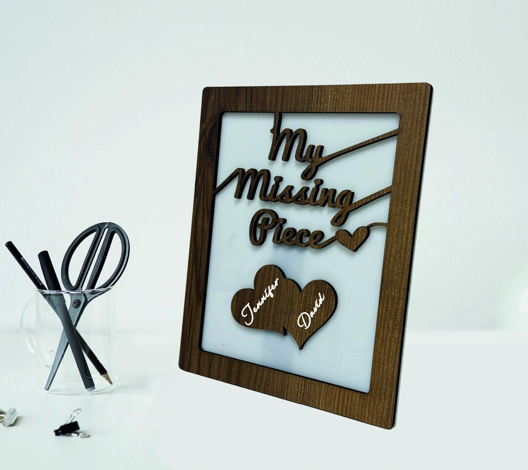 Missing Piece Sign Puzzle Piece Sign Custom Boyfriend Gifts Gifts for ...