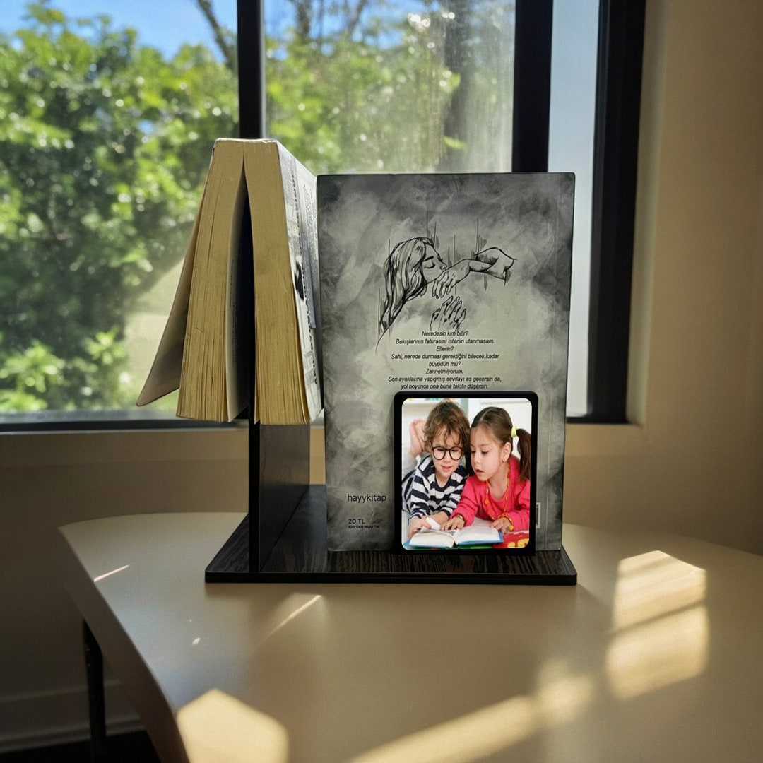 Personalized Wooden Book Stand, Book Valet, Book Holder Stand for ...