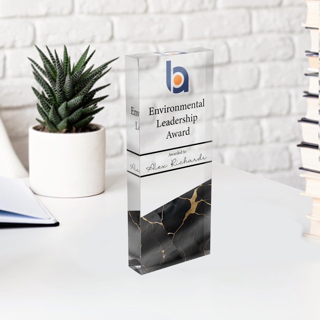 Personalized Clear Award Plaque | Trophy Award | Corporate Trophy Award ...