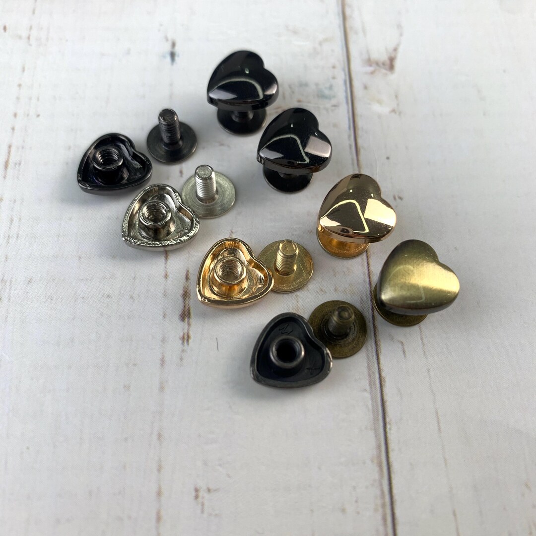 Heart Screw Rivets Heart Screw for Labels Heart Screw for Labels Diy ...