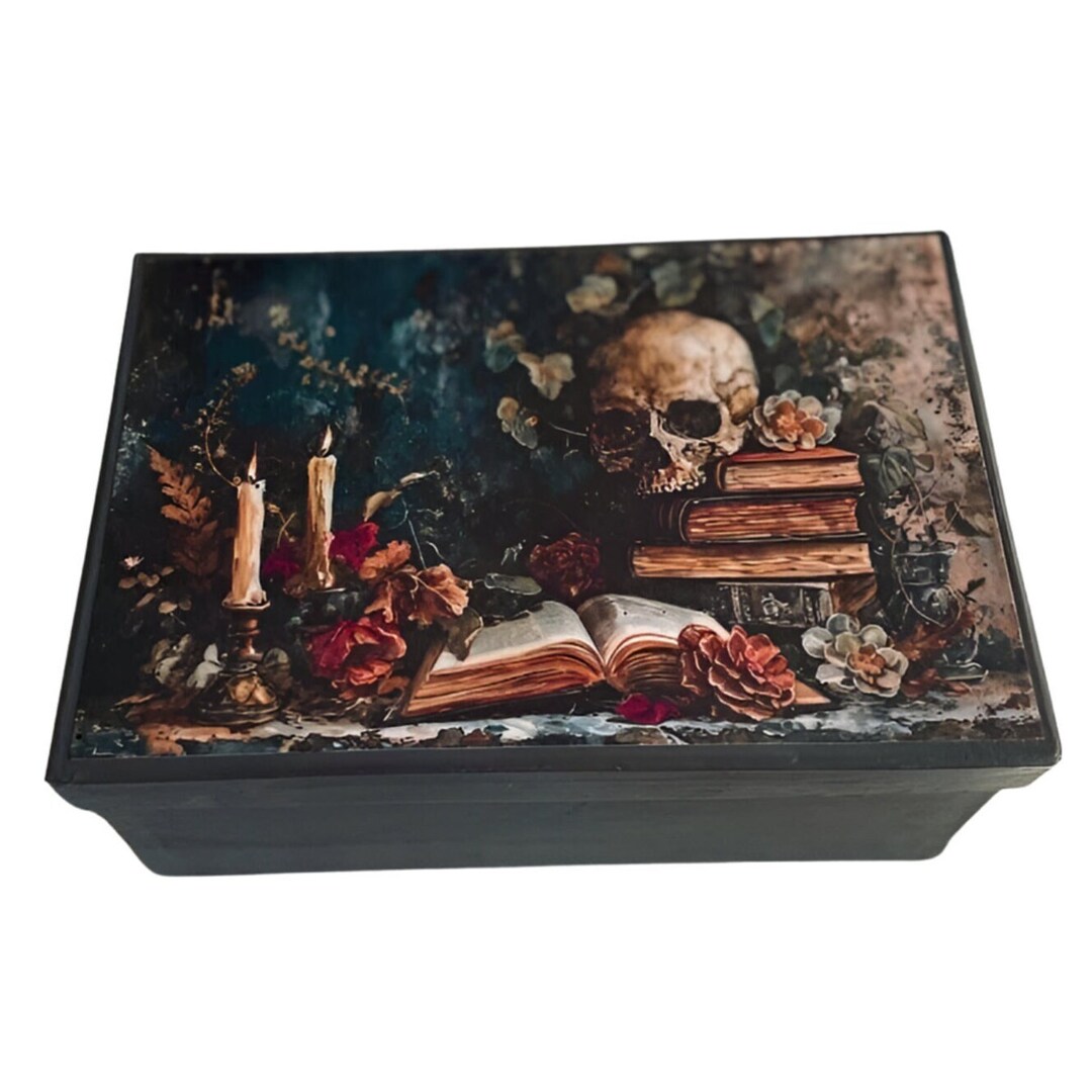Gothic Box, Halloween Storage Box, Skull, Unique Box for Storage and ...