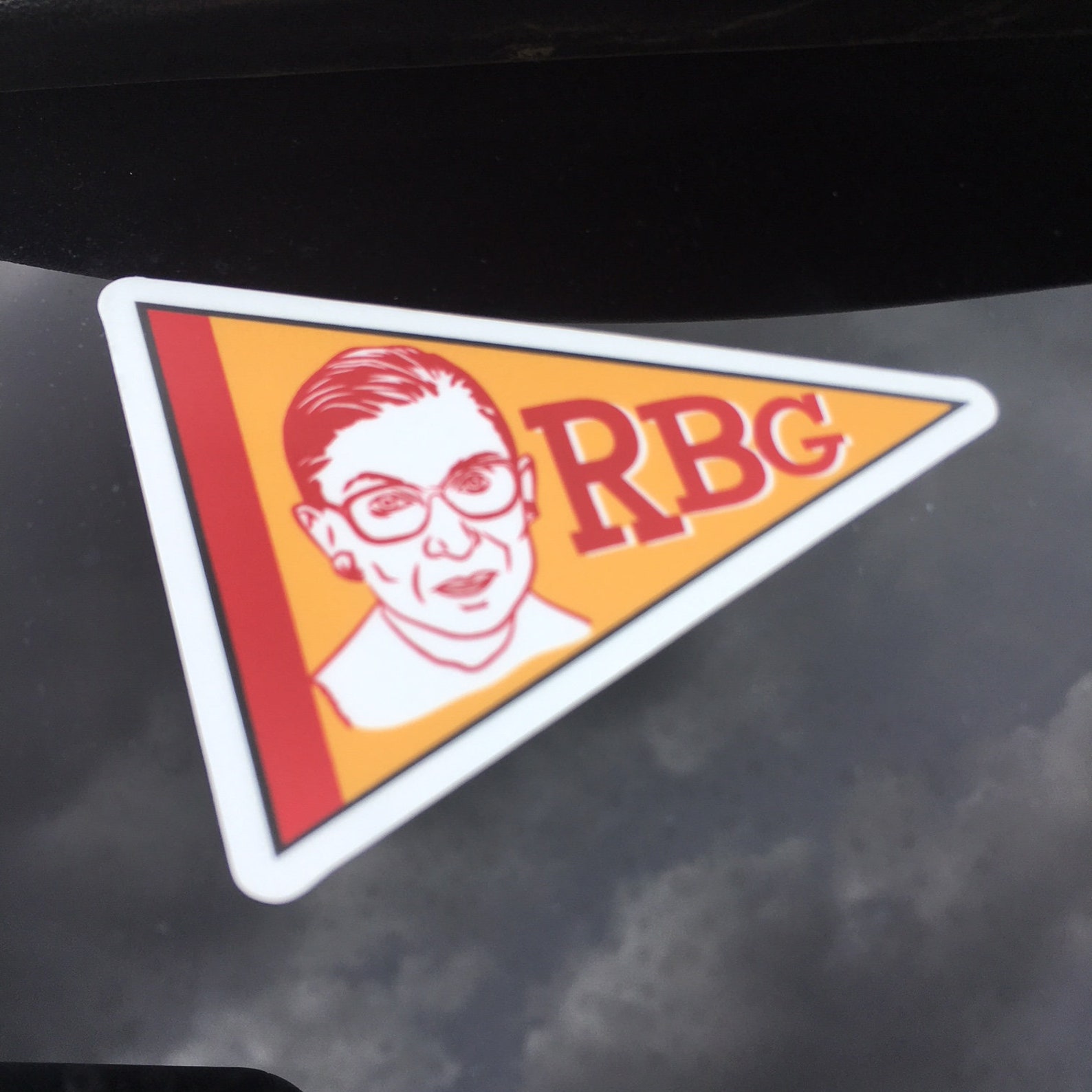 RBG 2X sticker pennant | Etsy